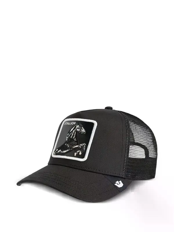 GOORIN BROS Stallion Square-patch Baseball Cap - Black