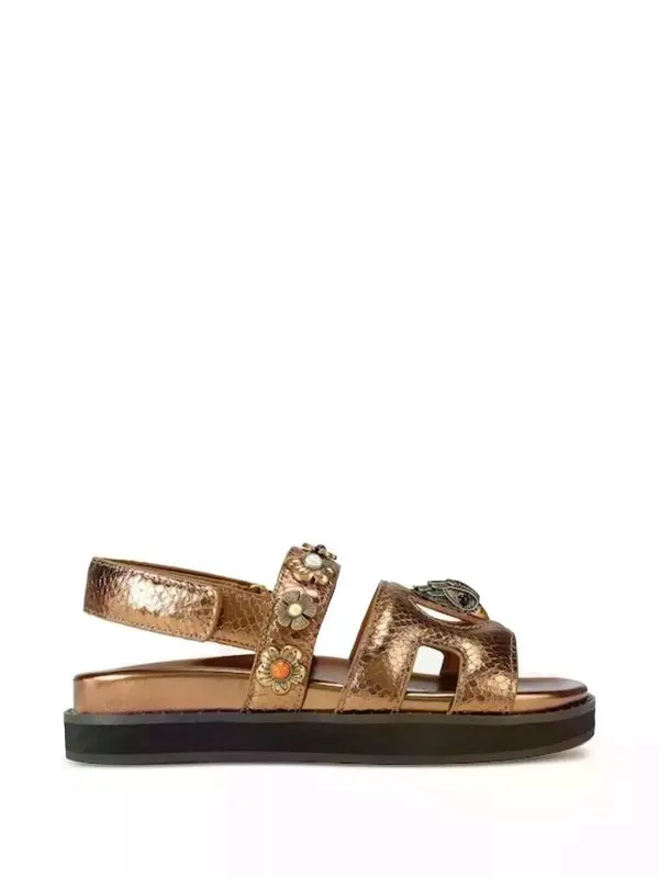 Kurt Geiger Eagle Cut-out Sandals - Brown