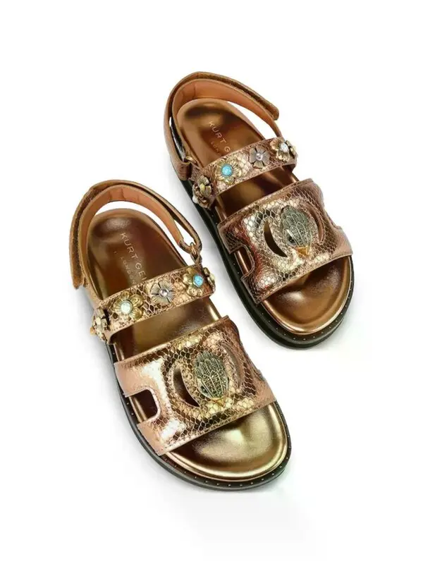 Kurt Geiger Eagle Cut-out Sandals - Brown
