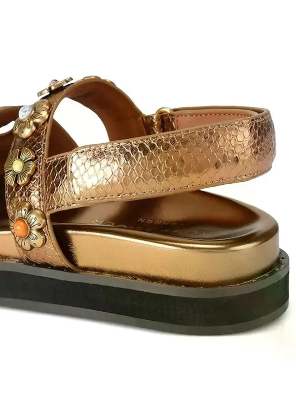 Kurt Geiger Eagle Cut-out Sandals - Brown
