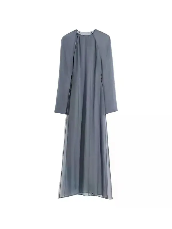 LEMAIRE Long-sleeve Maxi Dress - Grey