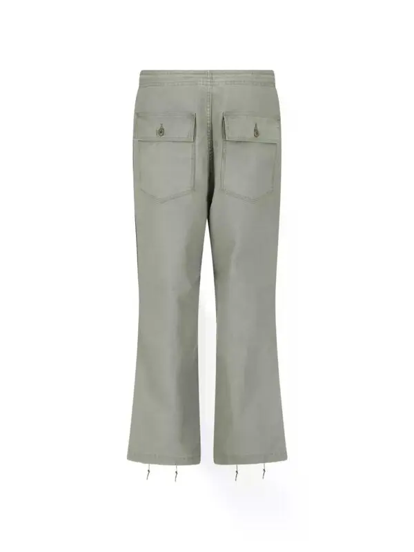Needles Drawstring Embroidered Trousers - Grey