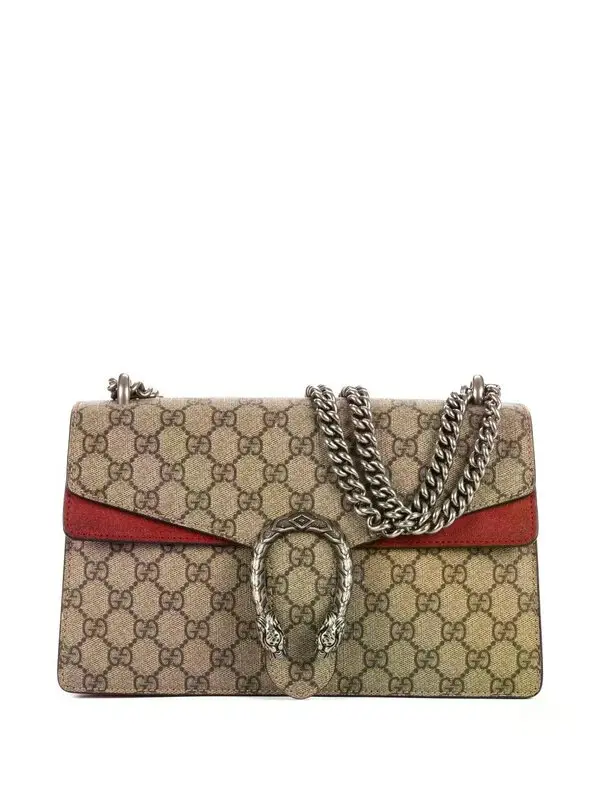 Gucci Gg Supreme Dionysus Shoulder Bag - Neutrals