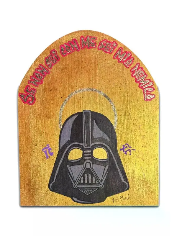 VJ’S MIND Icone Darth Showbiz Wall Painting - Gold