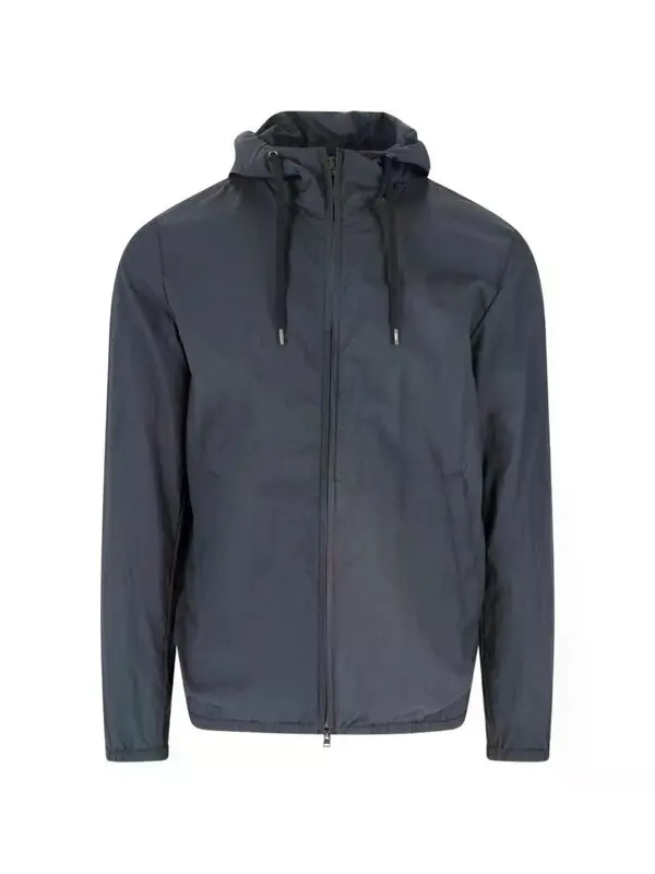 Herno Zip-up Hooded Jacket - Blue
