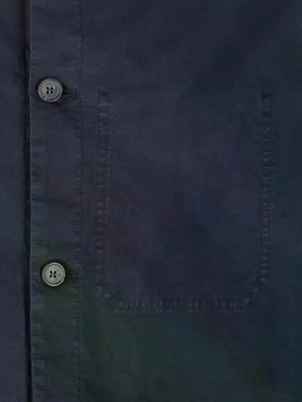 WHITE SAND Button-up Shirt Jacket - Blue