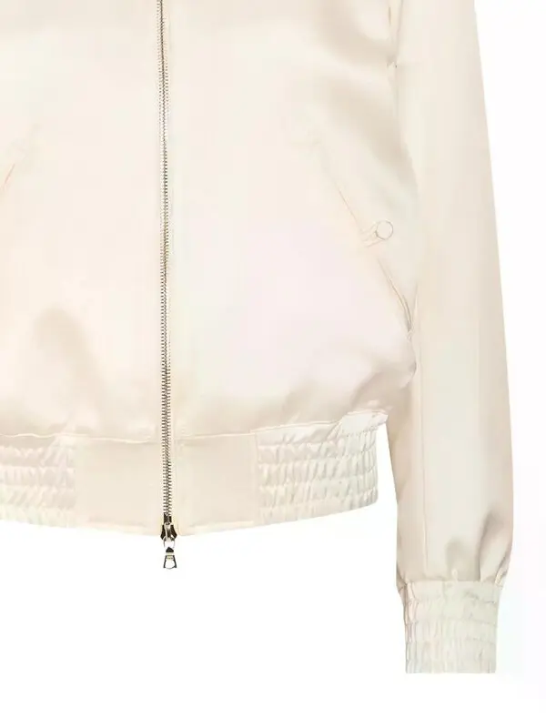 AARON ESH Collared Bomber Jacket - Neutrals