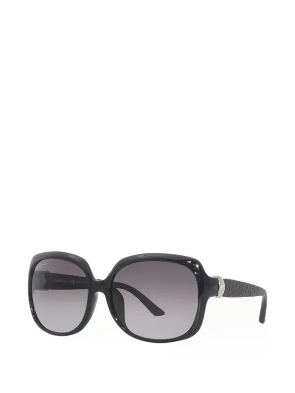FERRAGAMO Rectangle Full-rim Sunglasses - Black