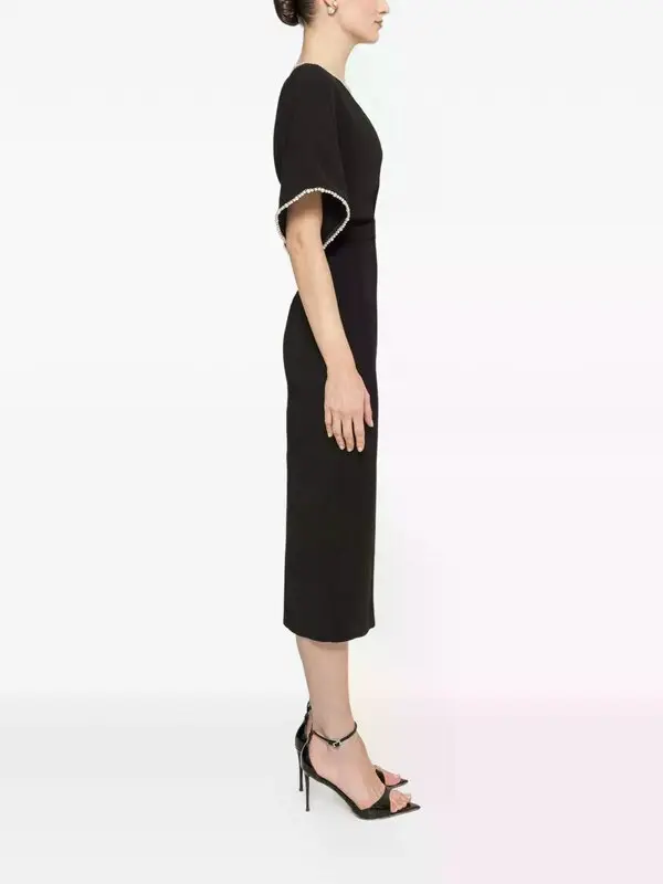 NISSA V-neck Midi Dress