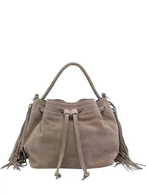 VIC MATIE Suede Tote Bag - Grey