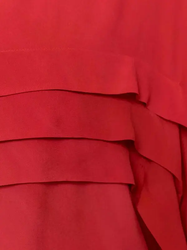 NISSA Pleated Top - Red