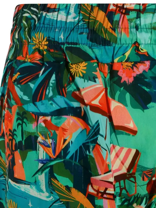 MAUNA KEA Floral-print Drawstring Shorts