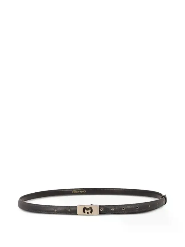 MILA SCHON Leather Belt - Black
