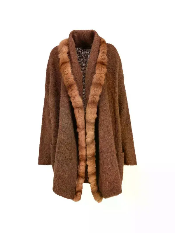 Fendi Wool Coat - Brown