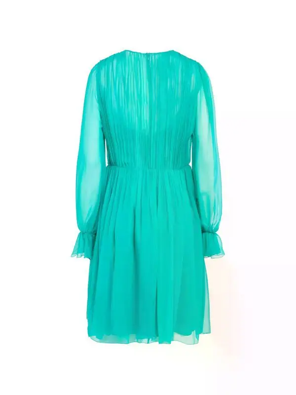 Alberta Ferretti Pleated Mini Dress