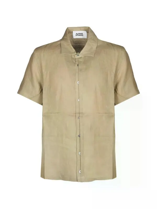 Alpha Studio Short-sleeve Shirt - Neutrals