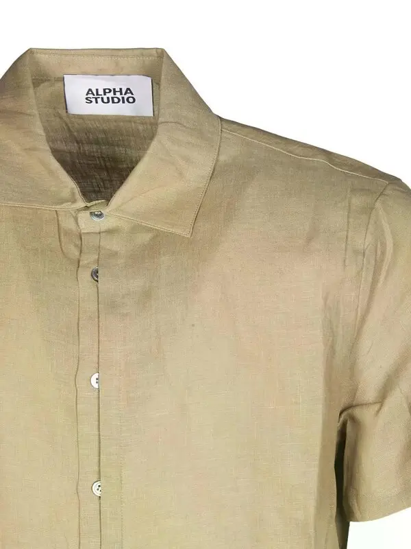 Alpha Studio Short-sleeve Shirt - Neutrals