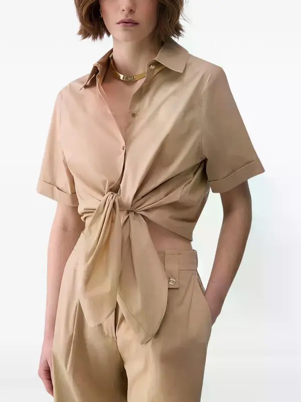 Liu Jo Tie-front Shirt - Neutrals