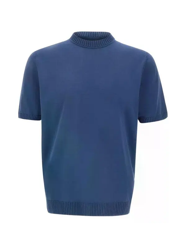 FILIPPO DE LAURENTIIS Short-sleeve Sweater - Blue