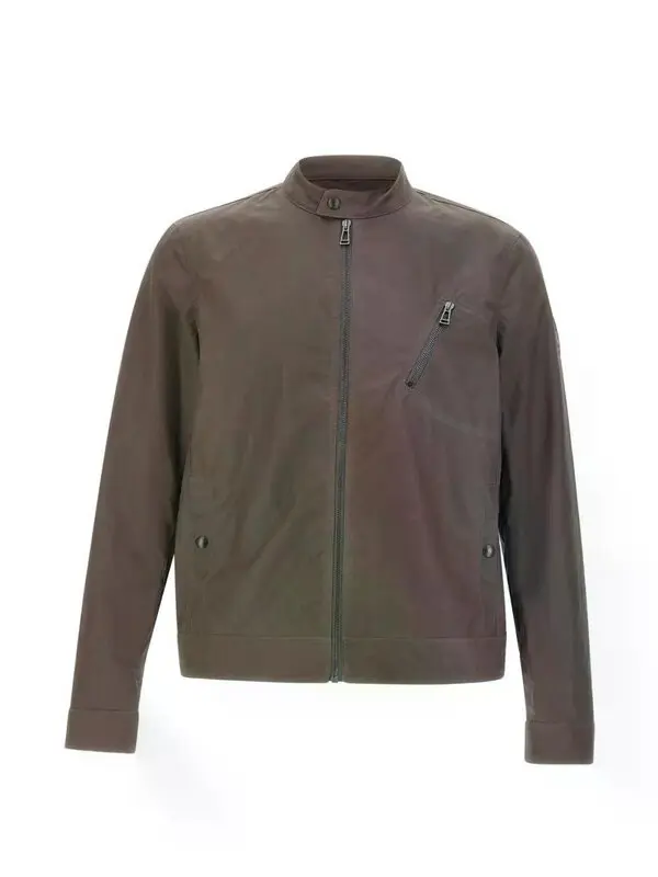 Belstaff Sideline Zip-up Waxed-cotton Jacket - Brown
