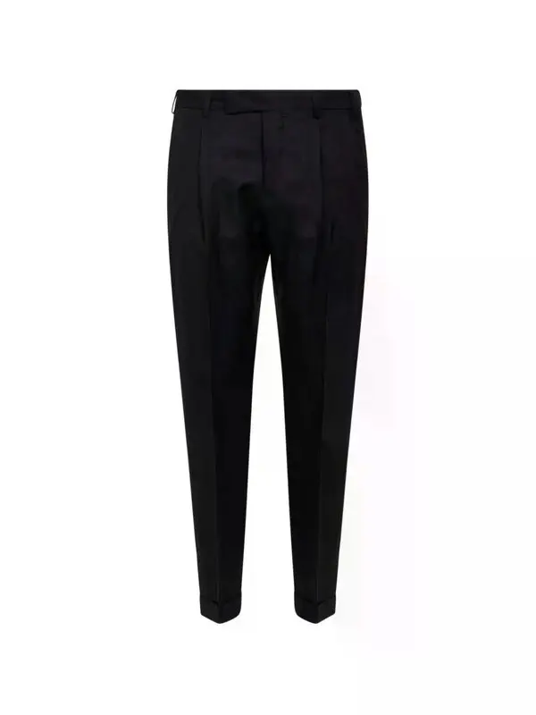 PT TORINO Pleated Trousers - Black