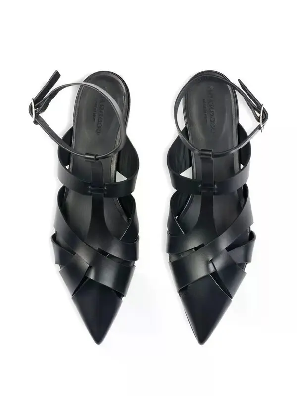 SCAROSSO Clara Criss-cross-strap Sandals