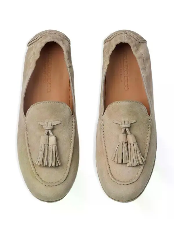 SCAROSSO Tassel Loafers - Neutrals
