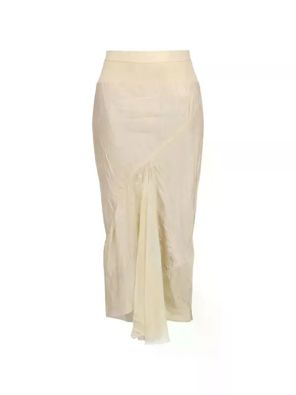 Rick Owens A-line Bias-cut Midi Skirt - Neutrals