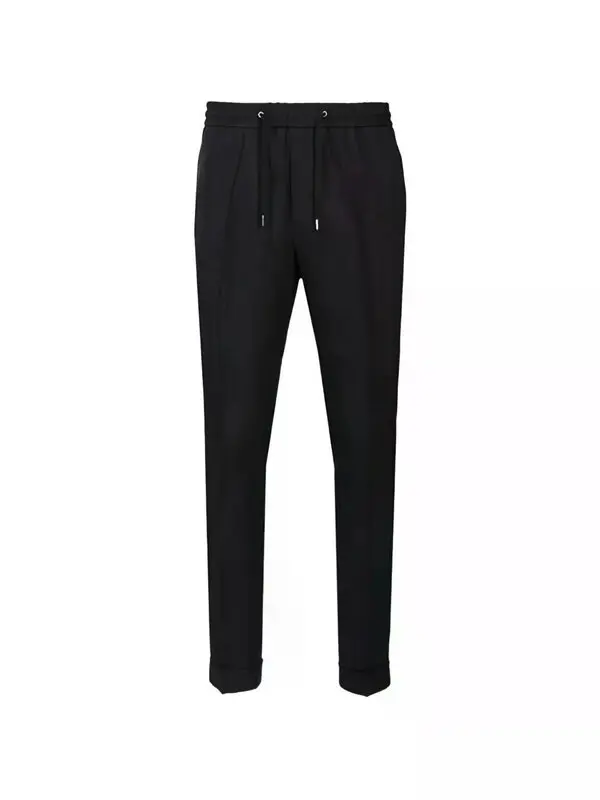 Paul Smith Drawcord Turn-up Trousers - Blue