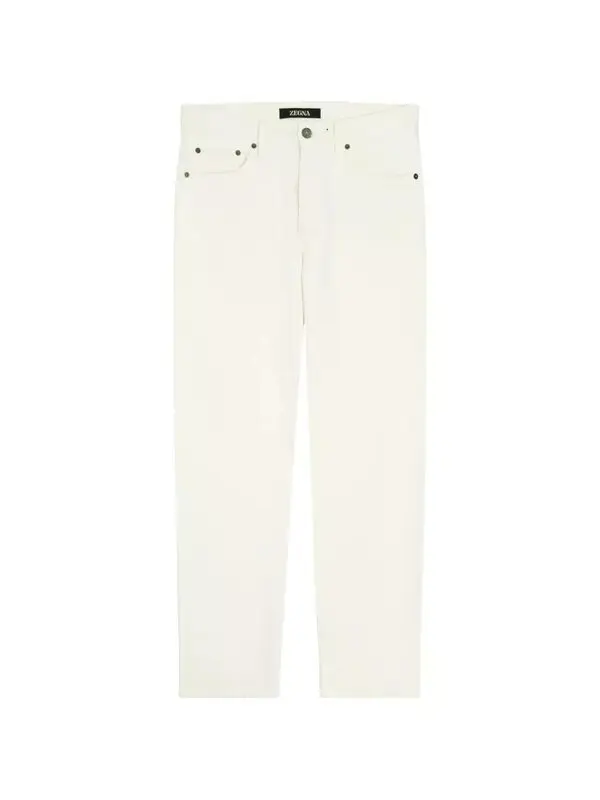 Zegna Five-pocket Straight Leg Jeans - Neutrals