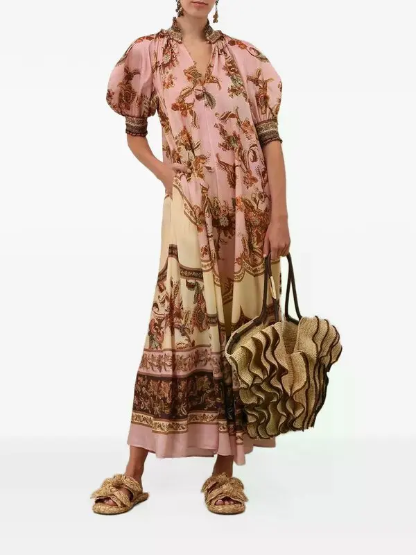Zimmermann Aster Maxi Dress - Rose Pink