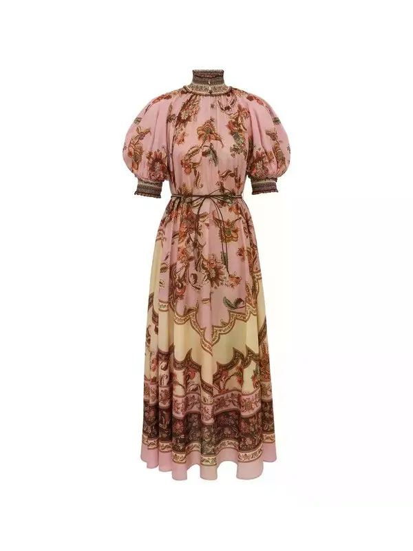 Zimmermann Aster Maxi Dress - Rose Pink