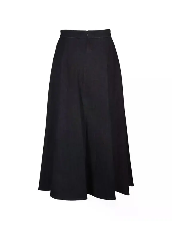 Akris Button-front A-line Skirt