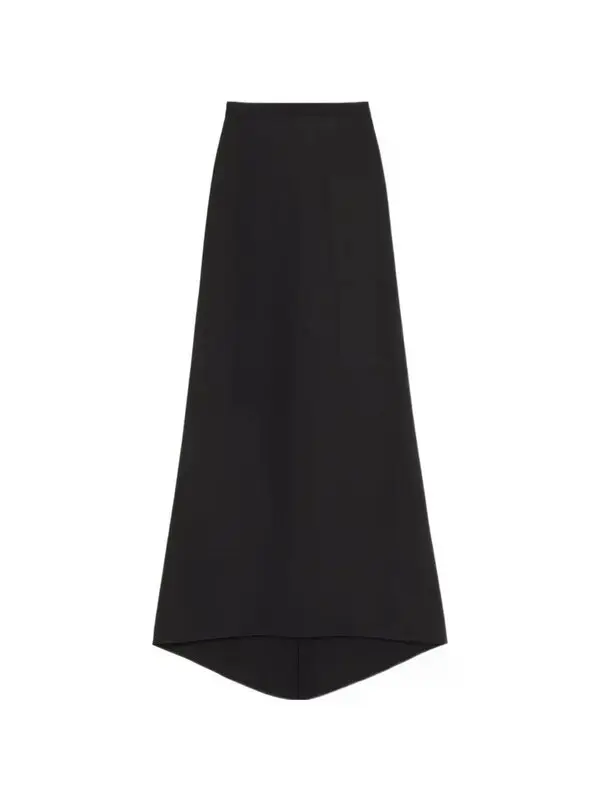 Valentino Garavani Cady Couture Asymmetric Long Skirt - Black