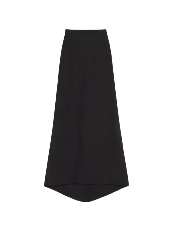 Valentino Garavani Cady Couture Asymmetric Maxi Skirt - Black