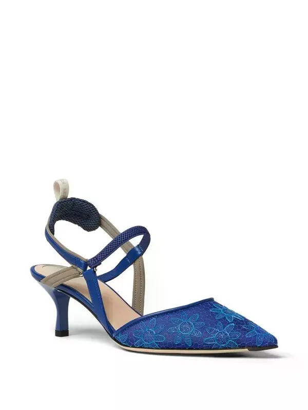 Fendi Colibrì Lite Floral Pumps - Blue