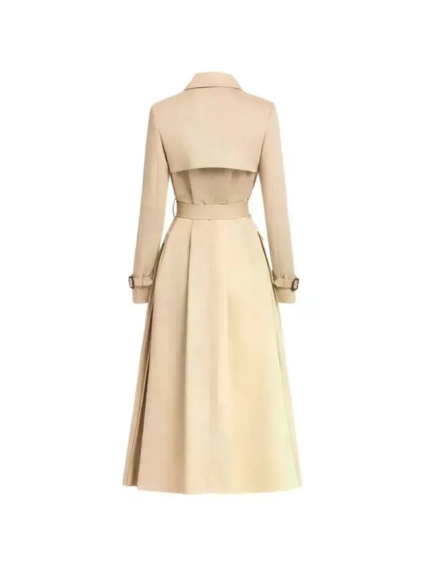 Elie Saab Belted Pleated Coat