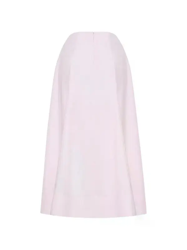 Adam Lippes Rene Cotton Poplin Skirt - Pink
