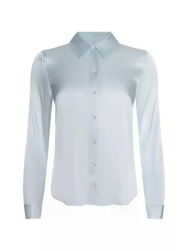 L'Agence Tyler Silk Blouse - Blue