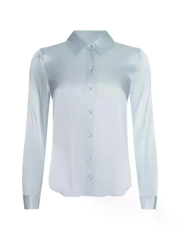 L'Agence Tyler Silk Blouse - Blue