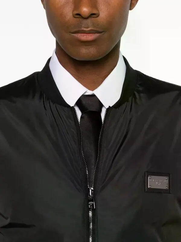 Dolce & Gabbana Logo Plaque Bomber Jacket