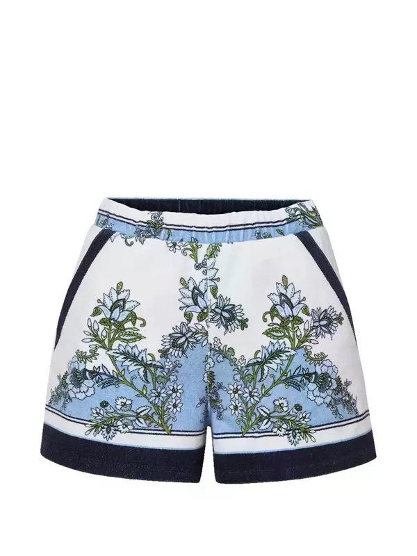 Veronica Beard Tijana Floral-print Shorts - White