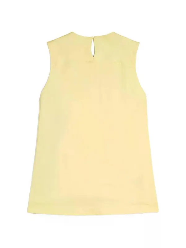 JIL SANDER Fluid Viscose Ruffle Top - Yellow