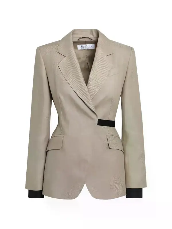 Max Mara Belted Notched-lapel Jacket - Neutrals