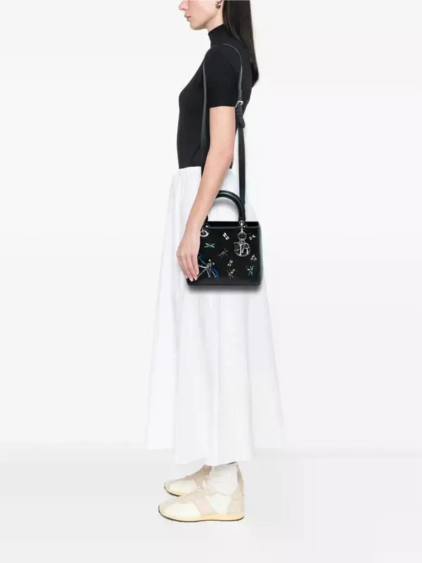 Dior 2016 Medium Lady Satchel - Black