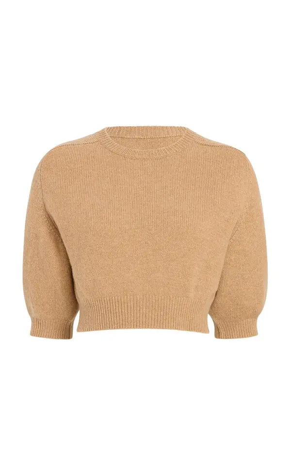 Khaite Lorelai Cropped Sweater - Neutral