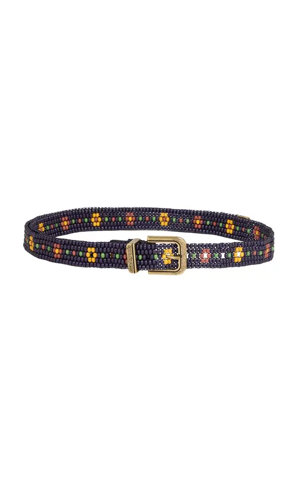 Etro Embroidered Beaded Belt - Multi