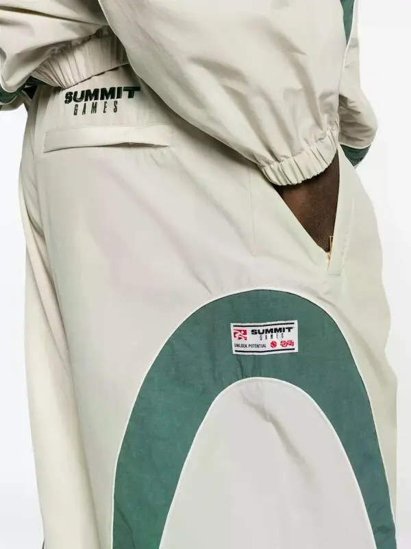 SUMMER GAMES Drawstring Panelled Trousers
