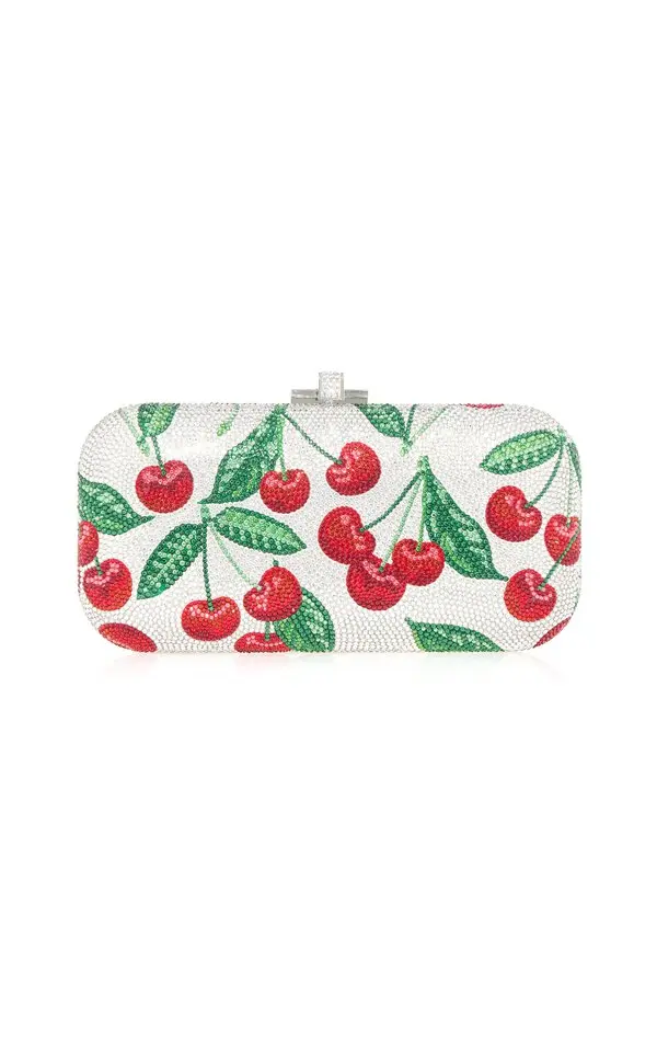 Judith Leiber Bing Cherries Long Slide Clutch - Multi