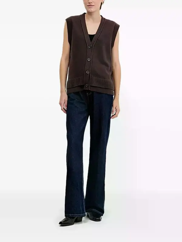 Sisley V-neck Button Vest